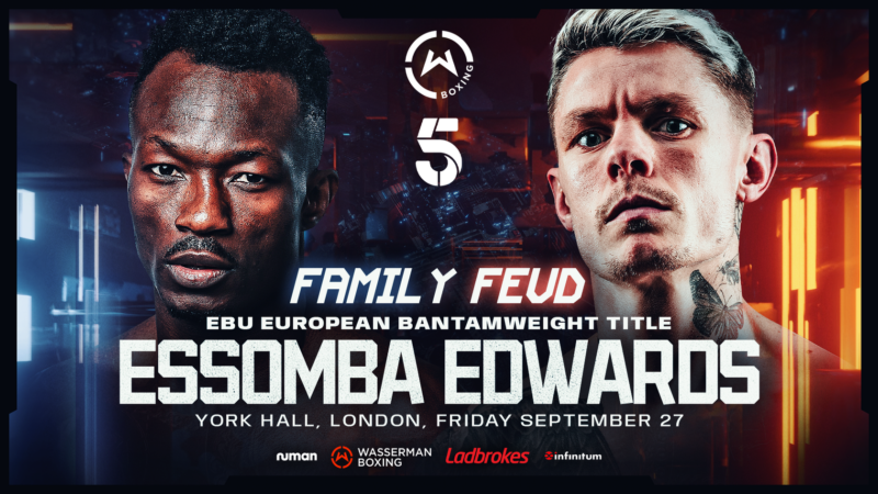 CHARLIE EDWARDS CHALLENGES THOMAS ESSOMBA FOR EUROPEAN TITLE, LIVE ON CHANNEL 5 - Wasserman Boxing